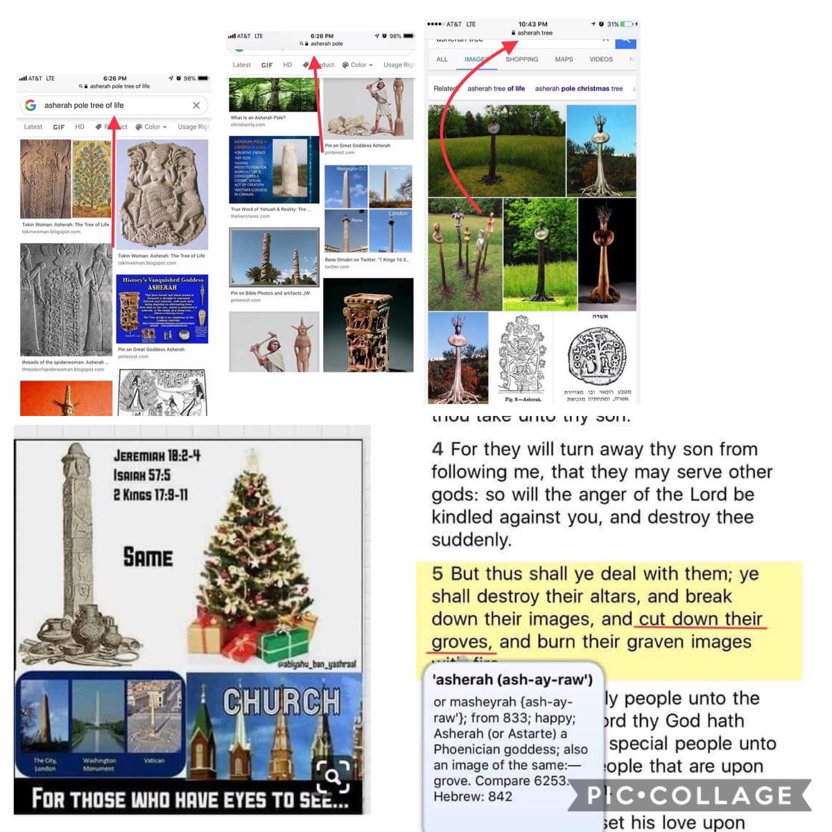 Asherah Pole Christmas Tree