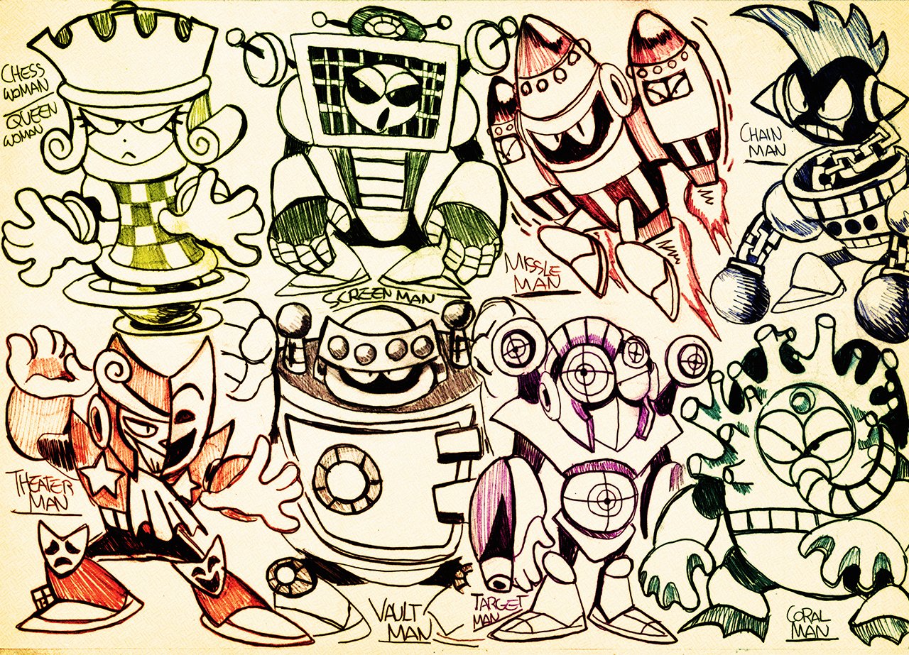 Doodle Screen Man