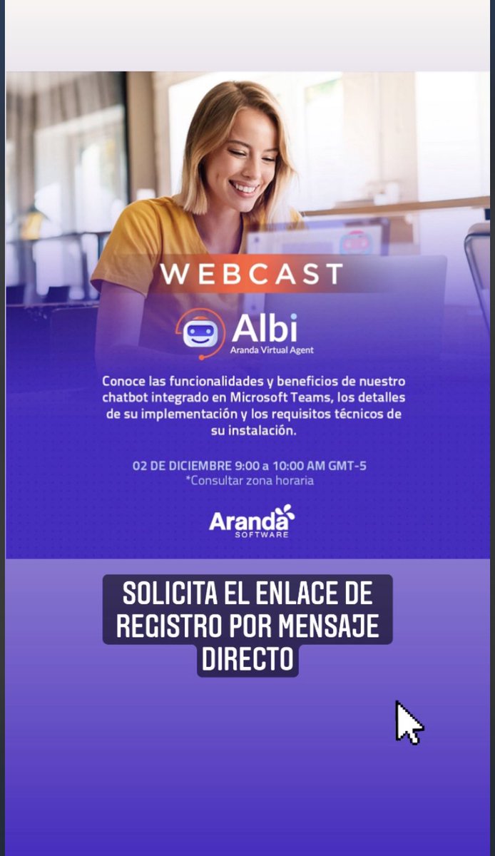 ⏰ 📅 Nos vemos mañana en nuestro #Webcast “ALBI Aranda Virtual Agent” / Twitter