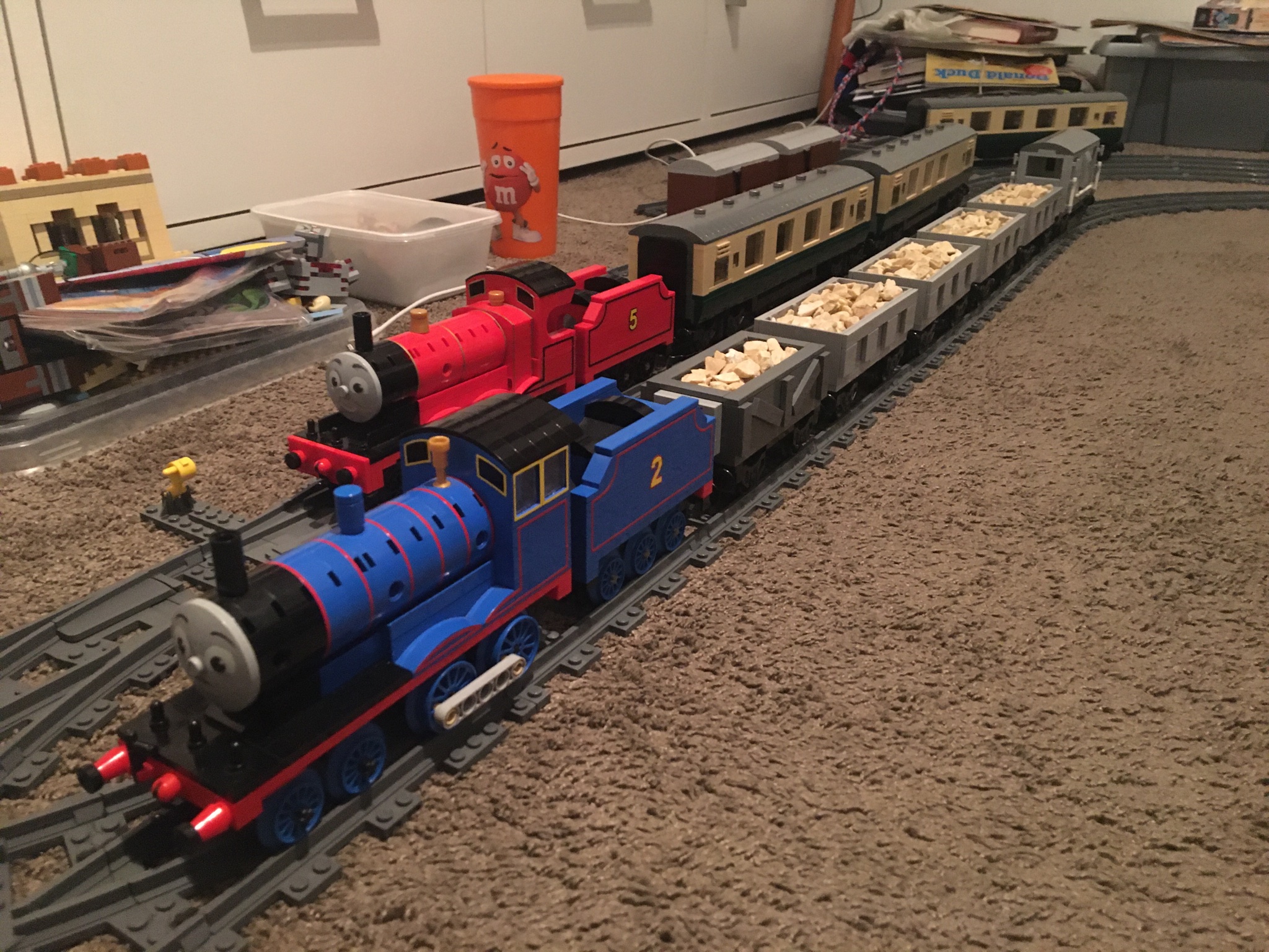 Dougie No 10 on Twitter: "Loco No. 2 Edward of the NWR waiting with a train full of stone from ...