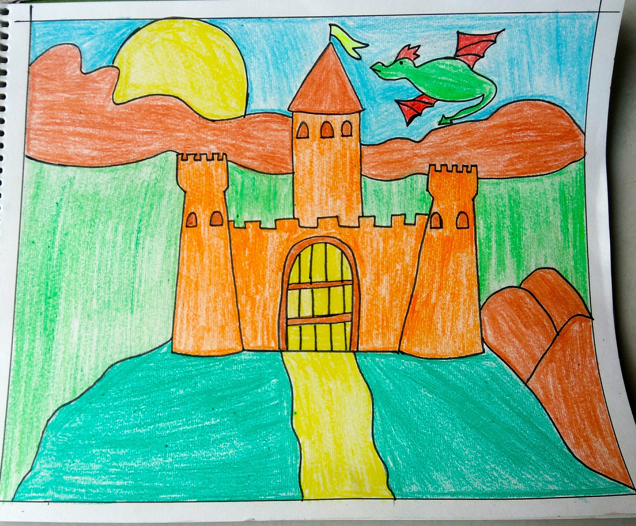 Castles Drawings For Kids Cute Drawing Ideas: Easy Steps To Create