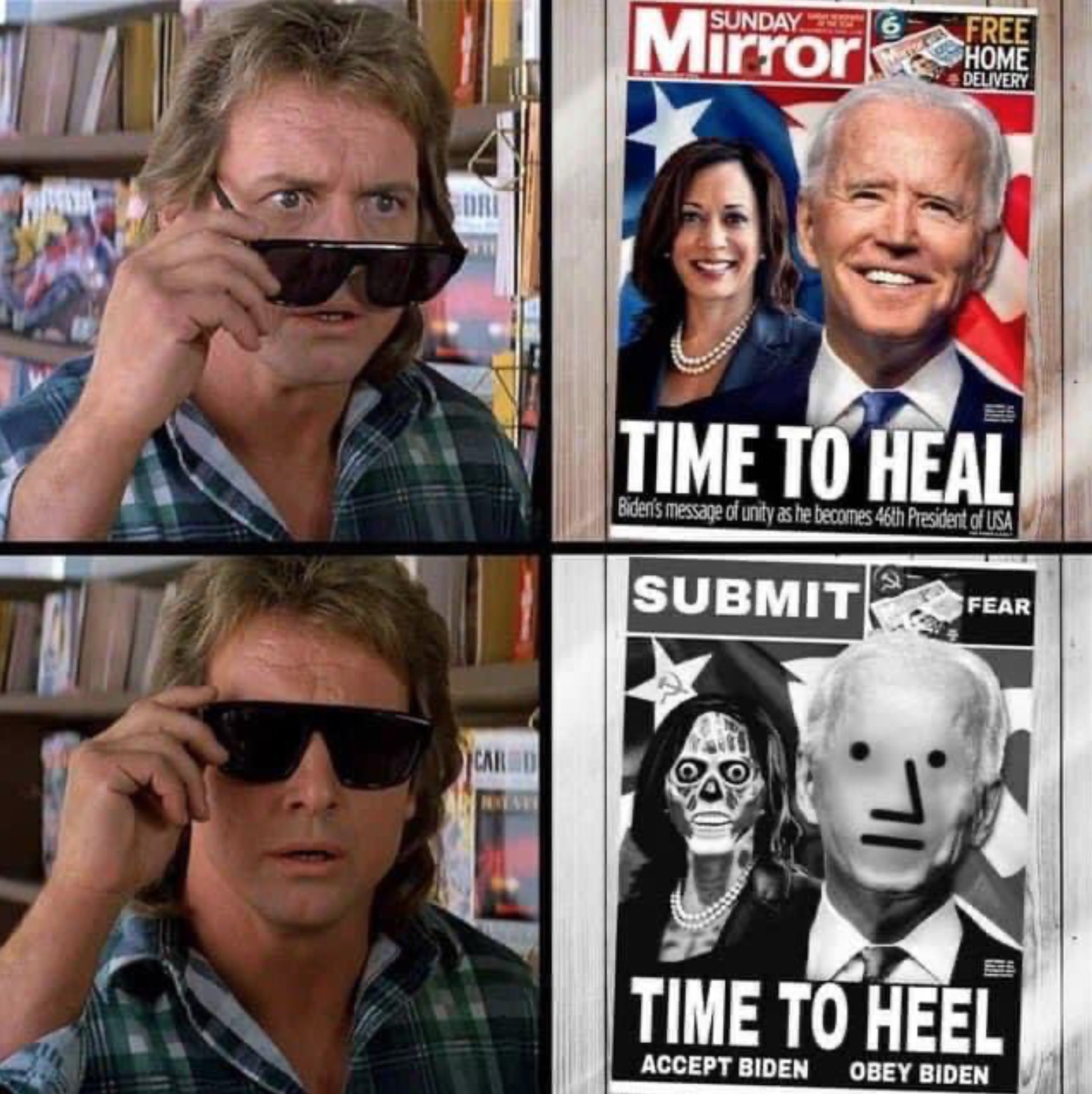 Obey They Live Glasses