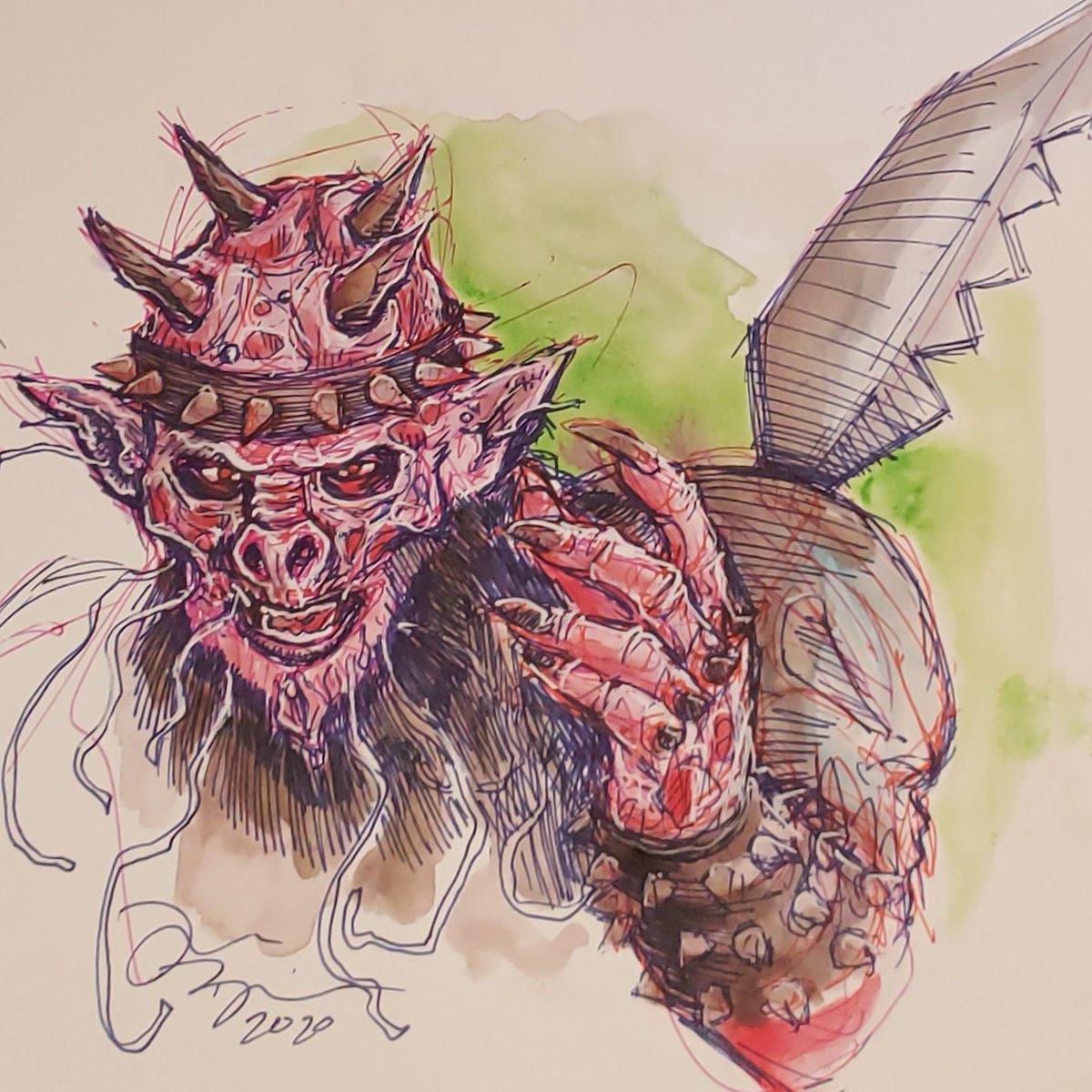 Oderus Urungus Drawing