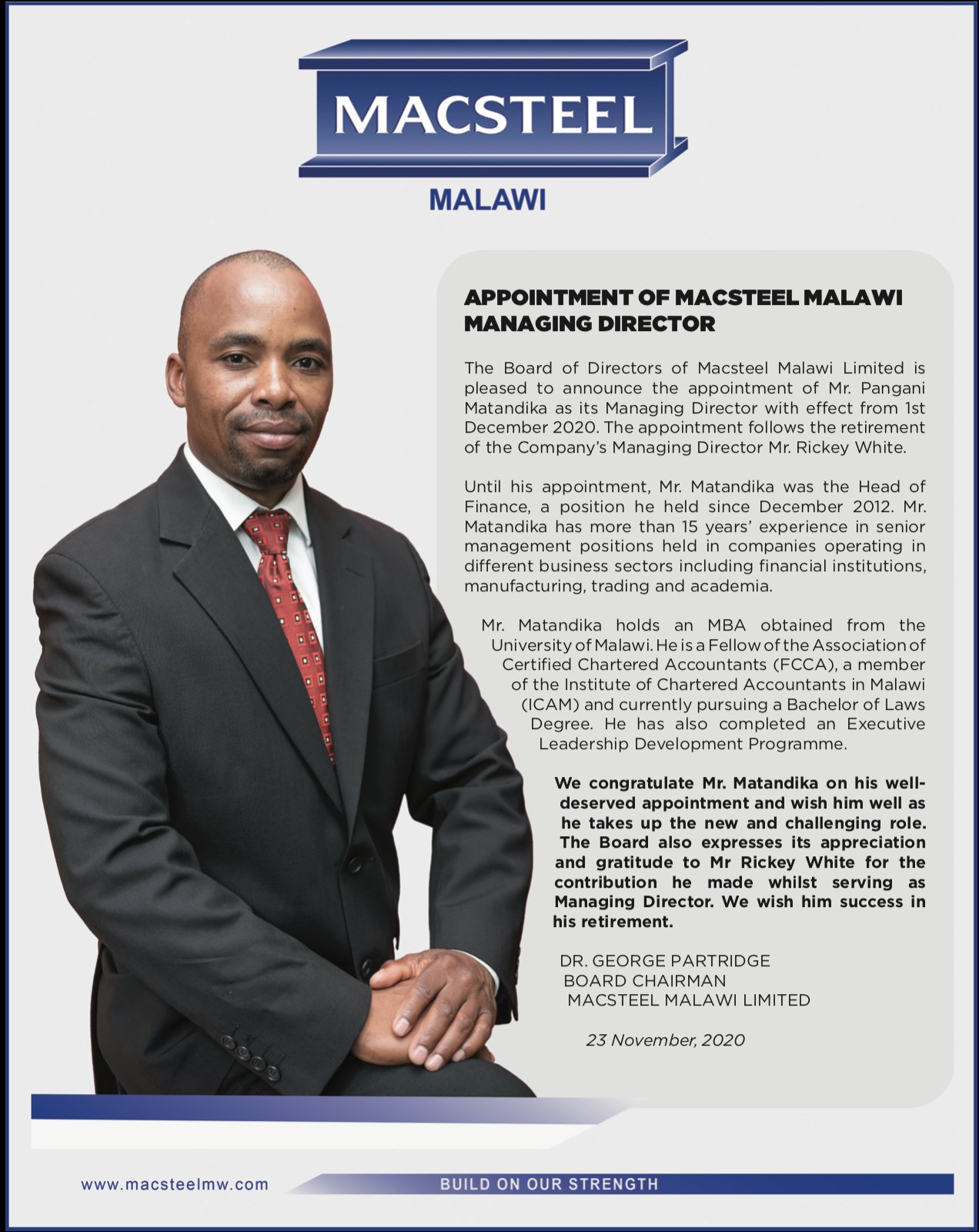 Macsteel Logo Macsteel Malawi Limited On X: "https://t.co/nbYqFiT1kc"