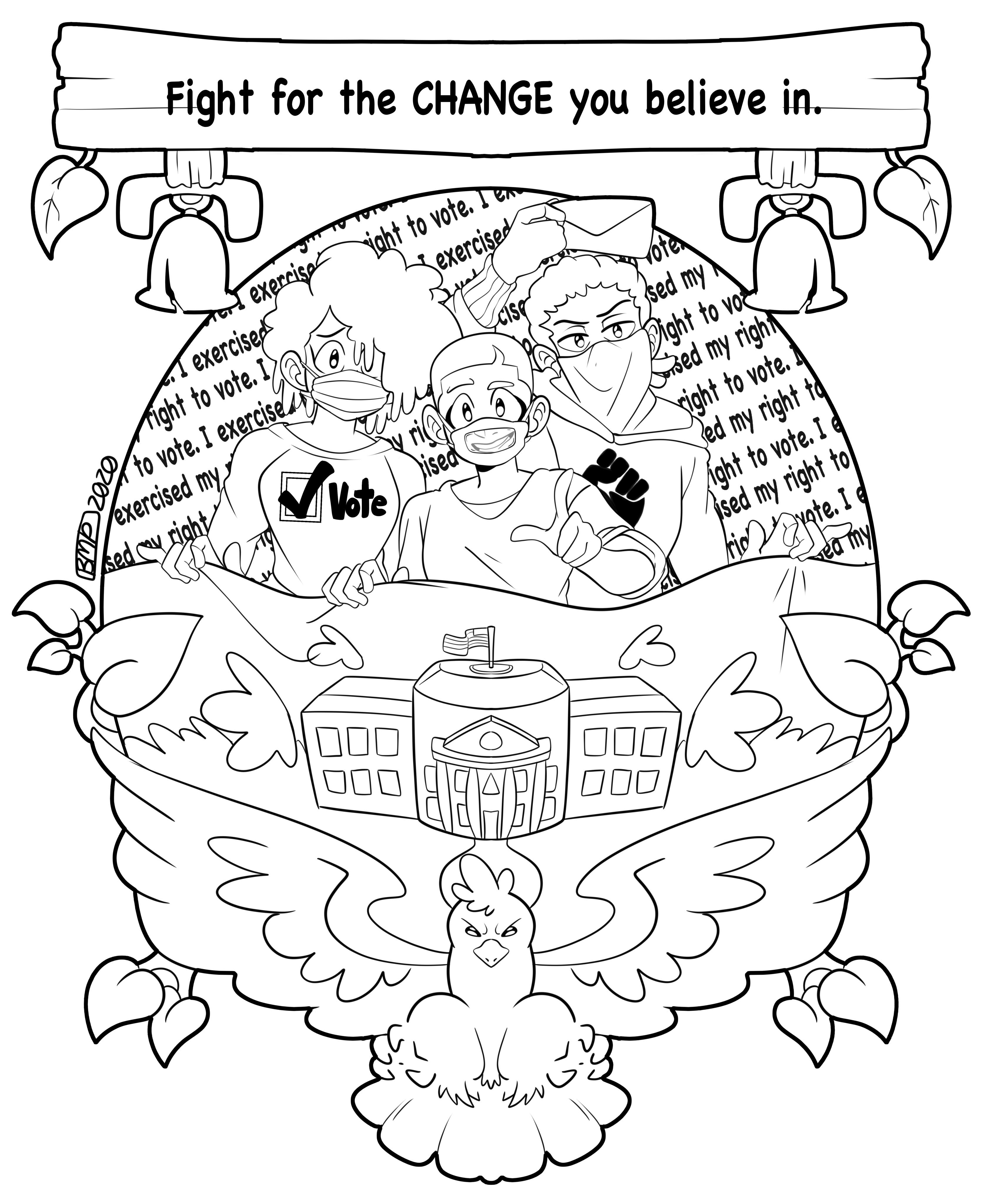 Free Voting Coloring Pages