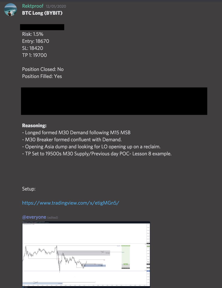 $BTC / $USD Looks good. Ltf deviation with price coming off weekly open. Looking for a second ...
