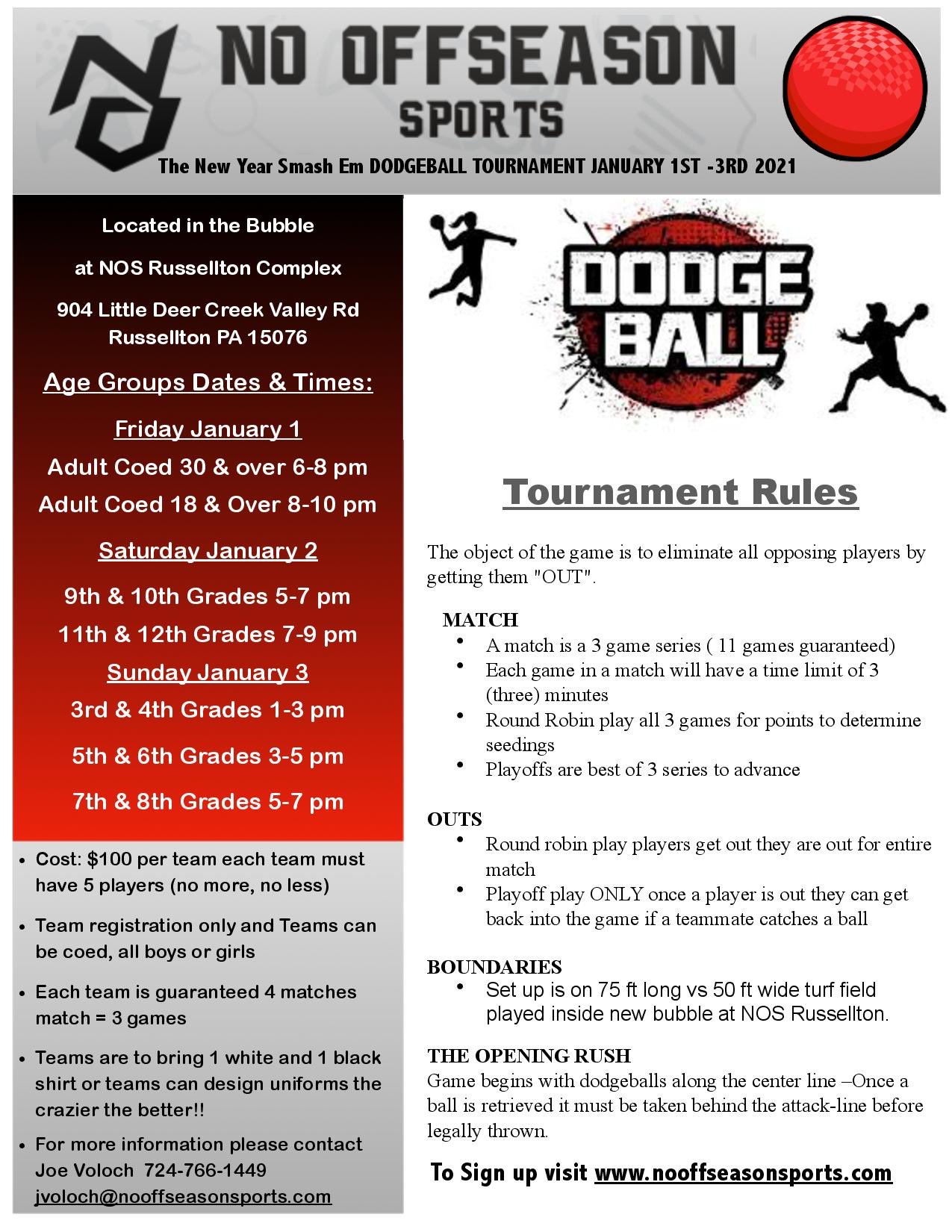 Dodgeball Poster Template