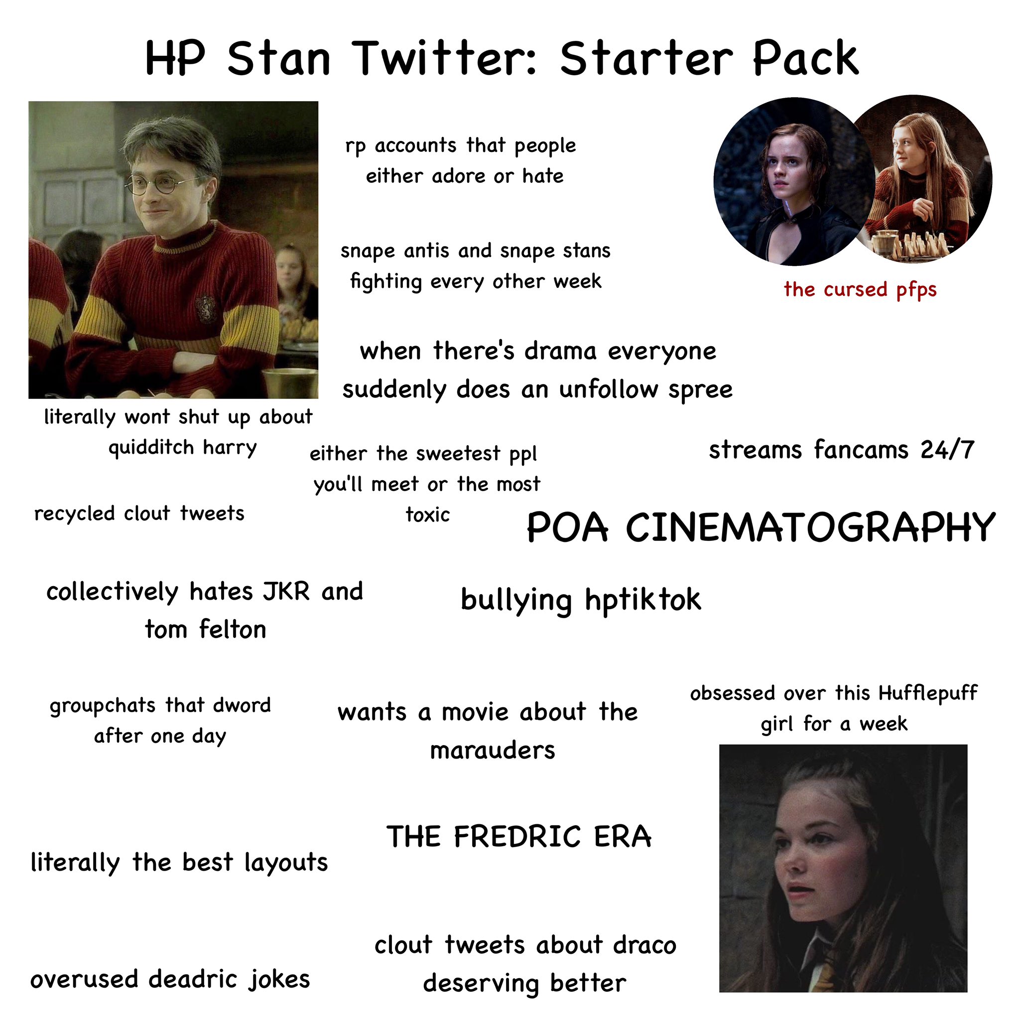 Girl Twitter Starter Packs