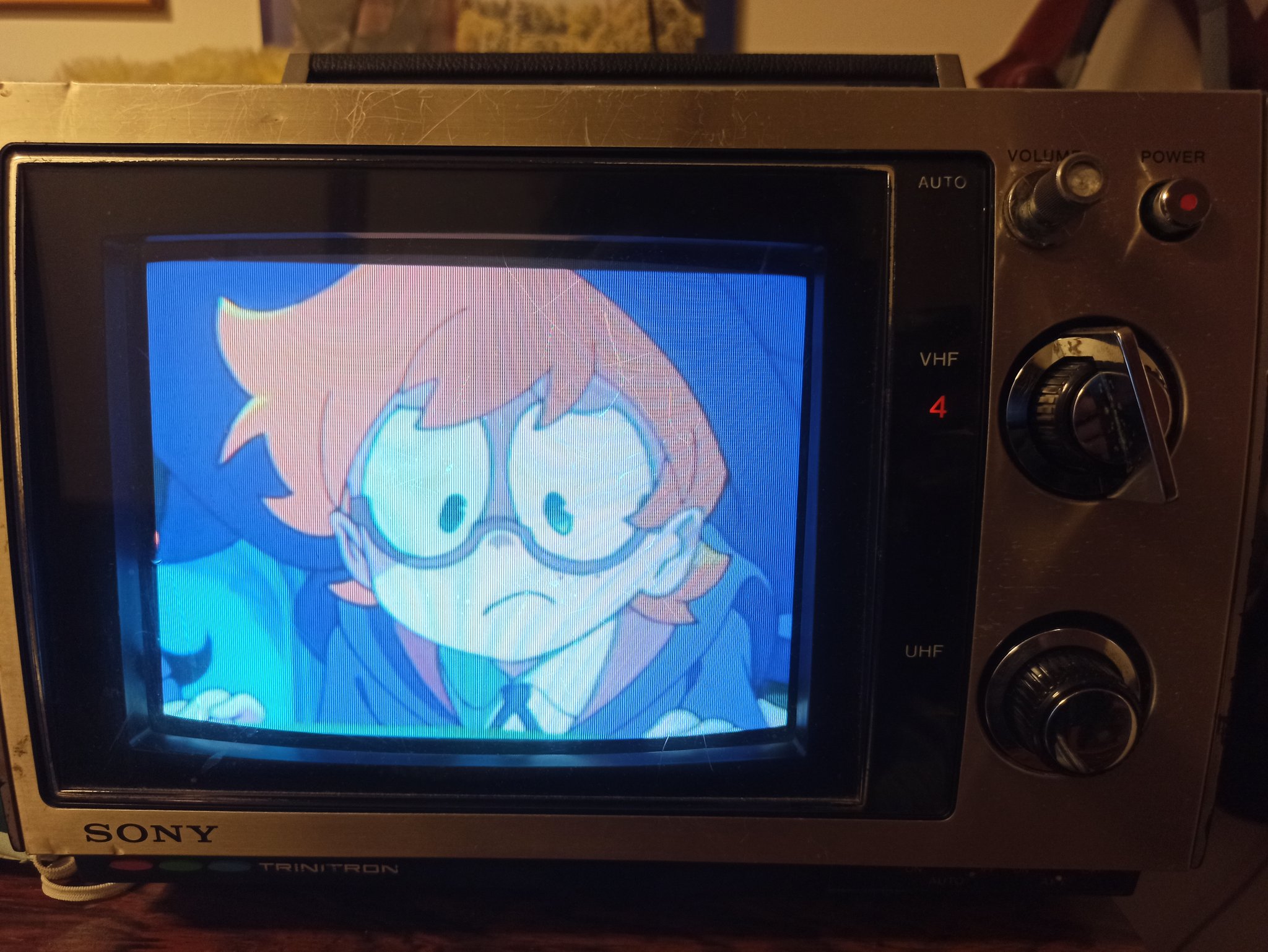 I put waifus on a vintage TV on Twitter: "Lotte Jansson - Little Witch Academia Sony KV9000E ...