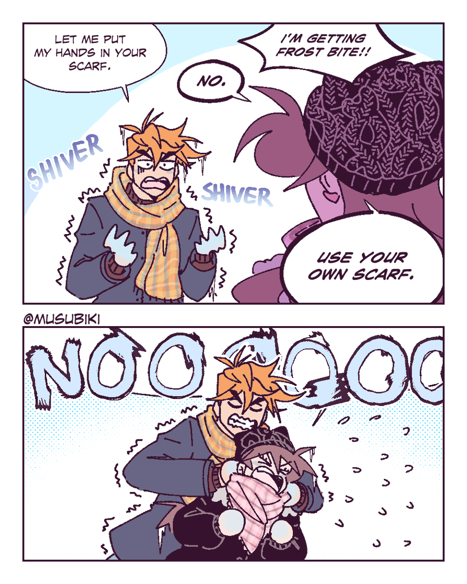 oc] cozy and warm ️☃️? 」musubiki 🍙 avoiding spoilersの漫画