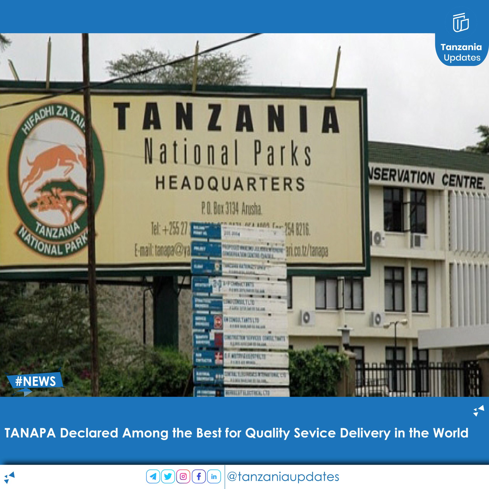 Tanapa Logo Sign Tarangire National Park Hi Res Stock Photography And