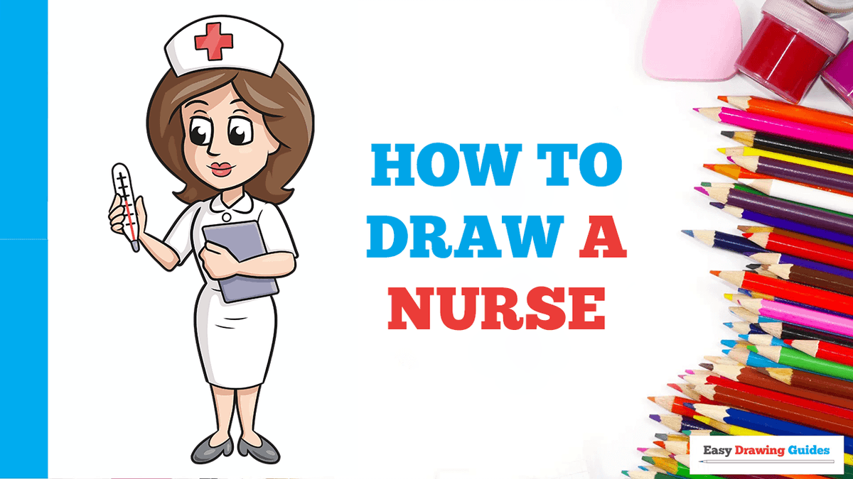 Cartoon Nurse Drawing Easy