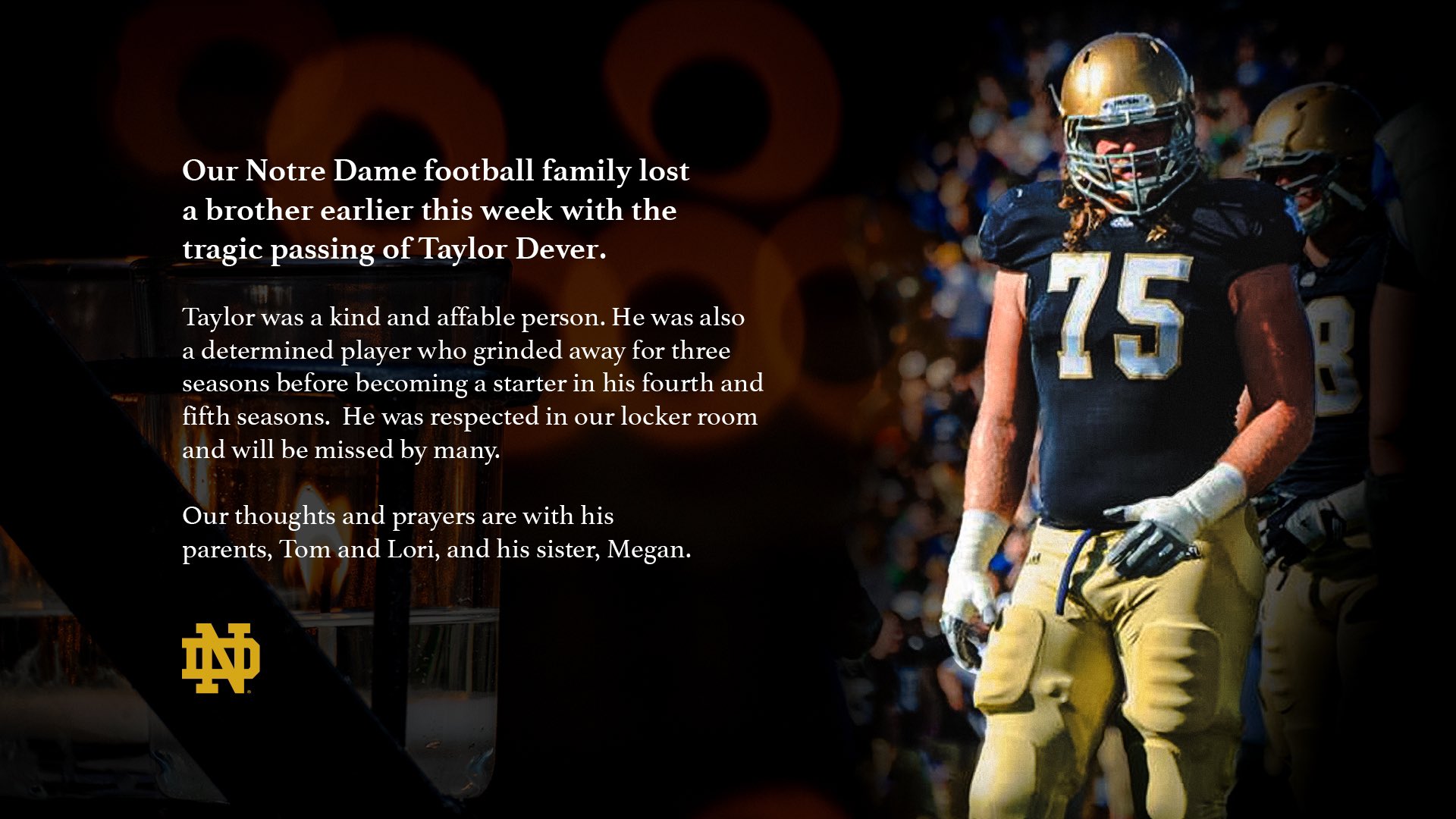 Notre Dame Football Quote Notre Dame Football Team Members Dealing
