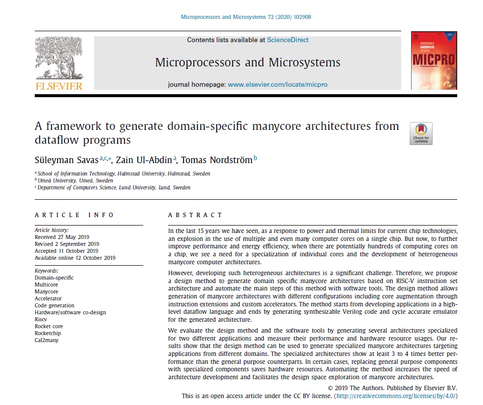 Ogawa Tadashi On Twitter A Framework To Generate Domain Specific Manycore Architectures