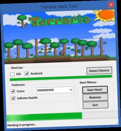 hack tool for terraria / Twitter