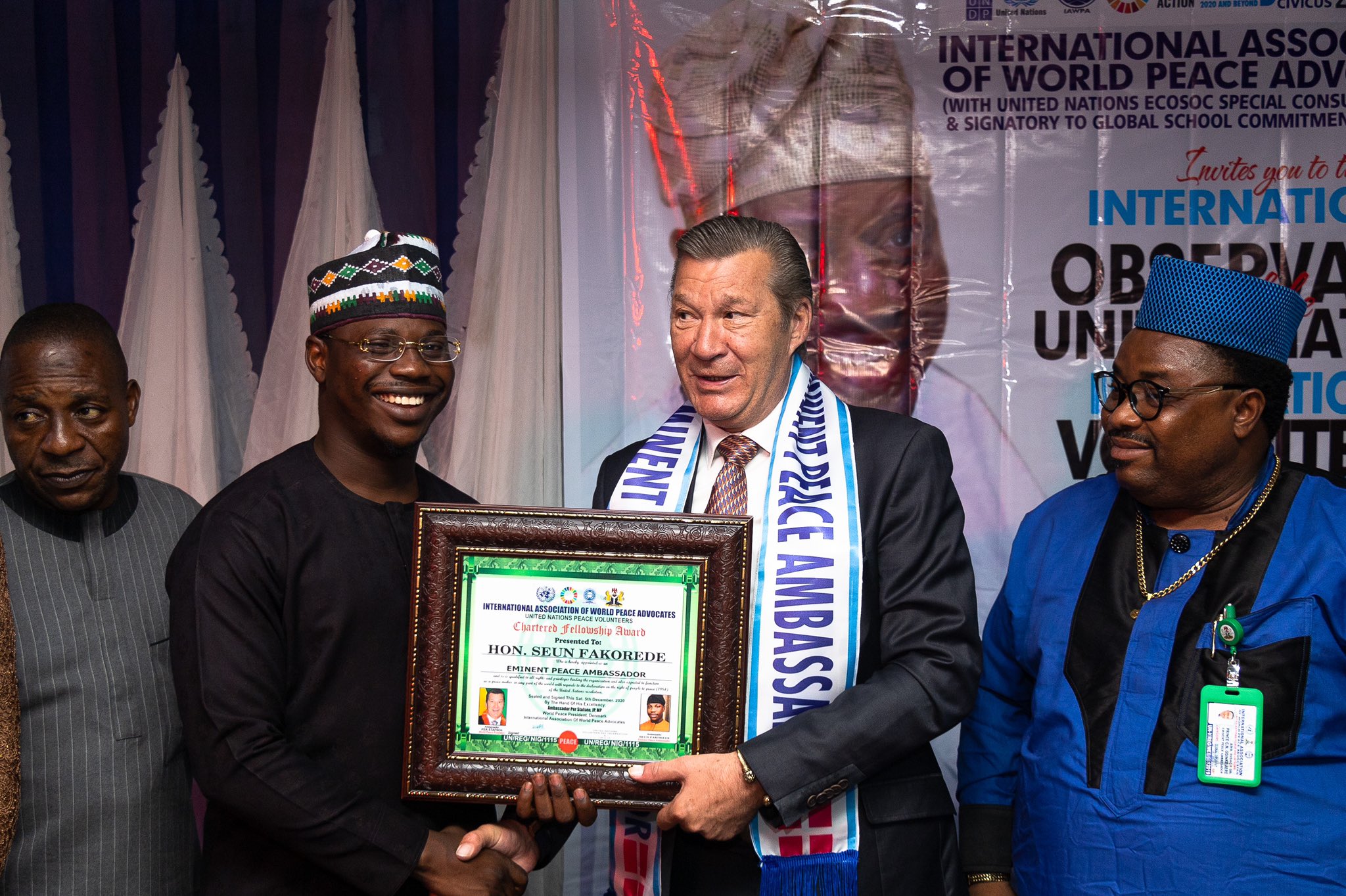 A S I W A J U on Twitter: "Today, I was decorated as United Nations ...