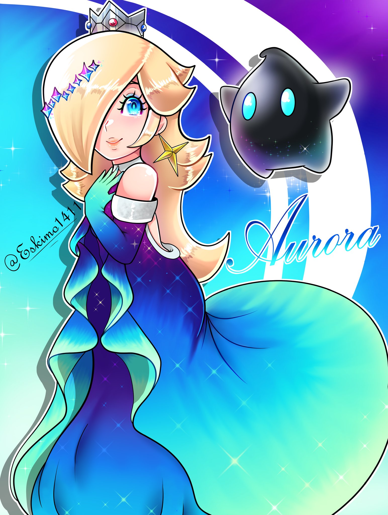 Eskiღo On Twitter Its Been A While Since Ive Posted A Drawing So Have A Pretty Aurora