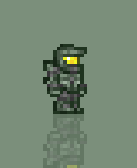 Minecraft Master Chief Pixel Art