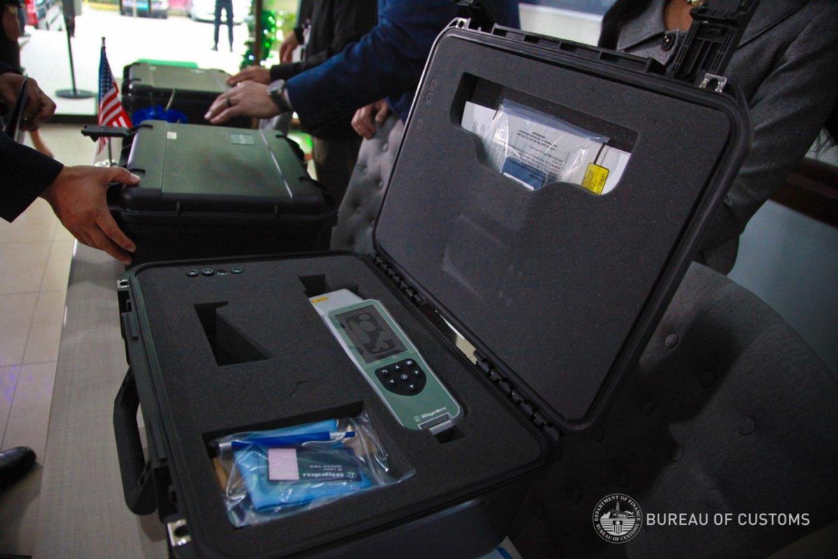 LOOK: The Bureau of Customs received three units of handheld narcotics ...