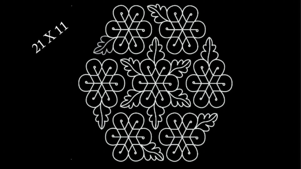 Simple Rangoli Designs With Dots For Beginners