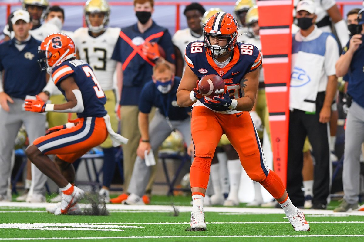 Syracuse TE Aaron Hackett has entered the transfer portal : r/CFB