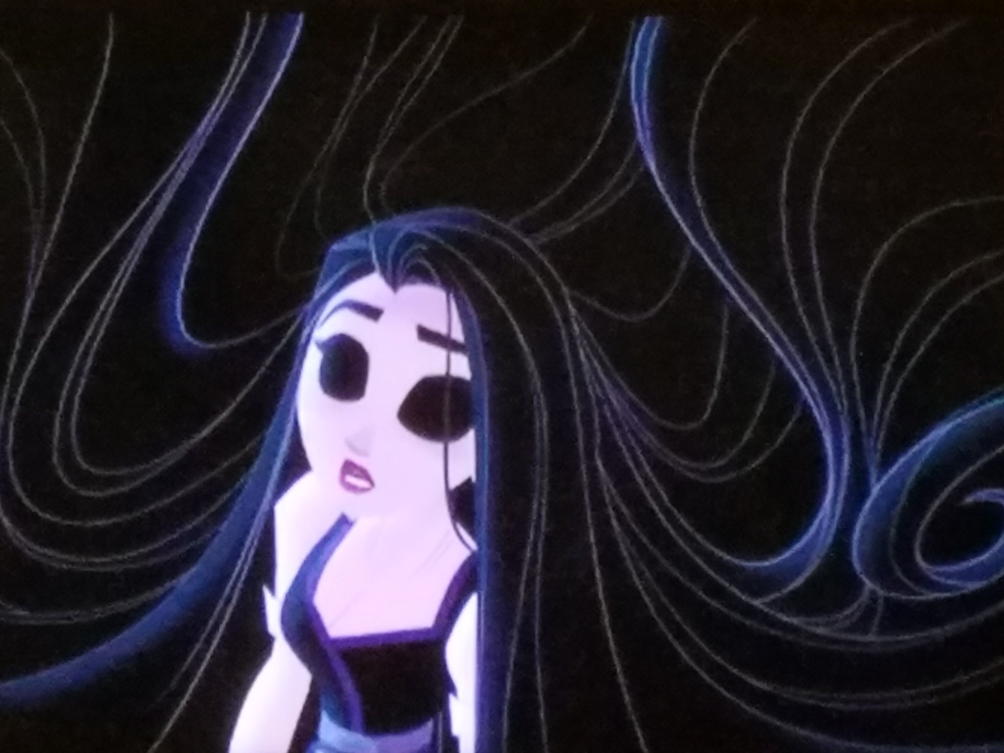 Anime Rapunzel With Black Hair
