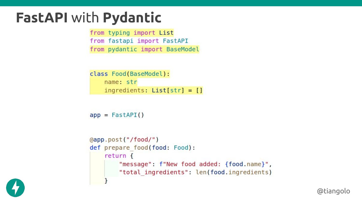 Sebastián Ramírez On Twitter We Can Use Pydantic To Create A Class Using Standard Type