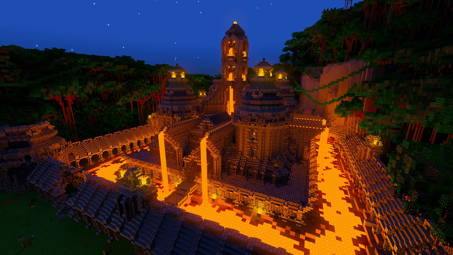Fire Castle Minecraft