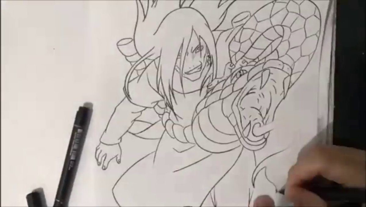 How To Draw Orochimaru