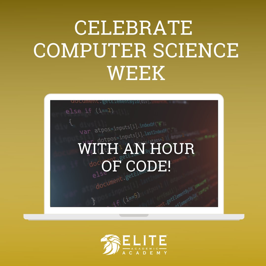 Elite Academic Academy on Twitter: "@TamaraLRadford is hosting "An Hour of Code" in honor of ...