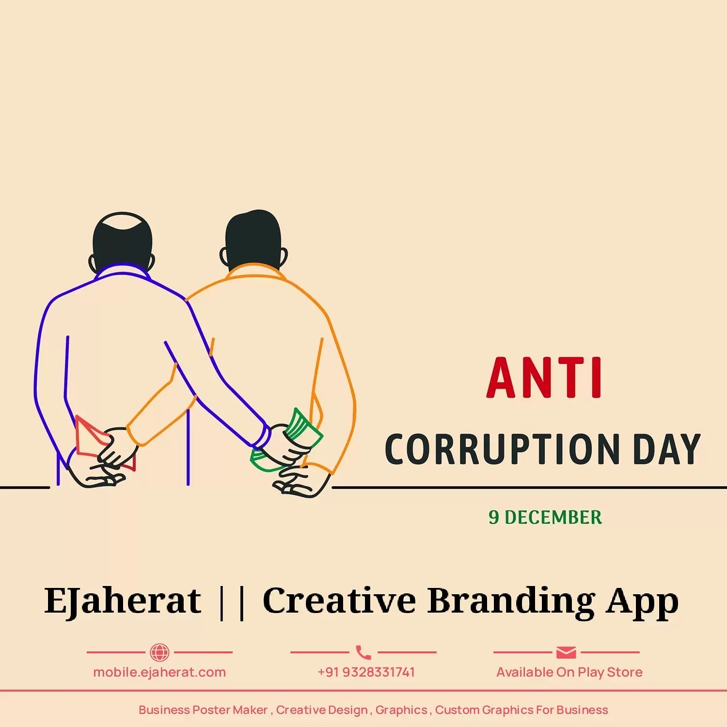 Anti Corruption Poster Design