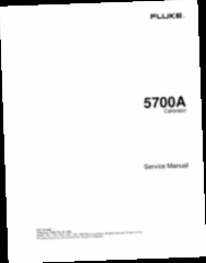 FLUKE 5700A - Manual PDF Download / Twitter