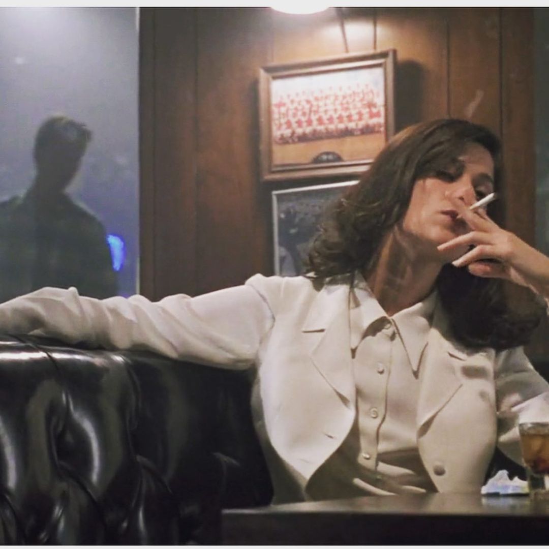 Rosamund Pike Smoking Cigarette