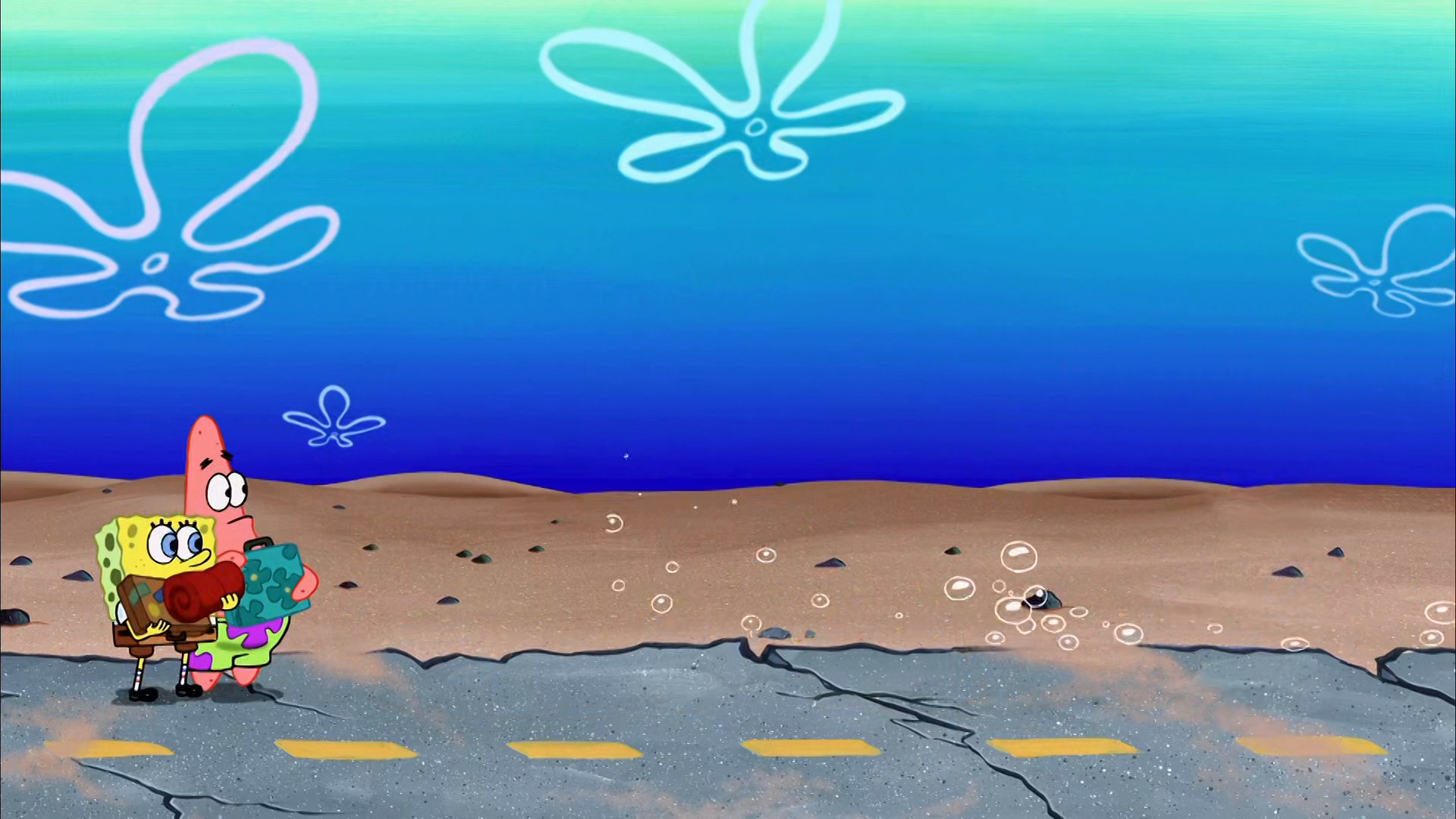 Spongebob Sky Background Field Wallpaper, Spongebob, 49% OFF