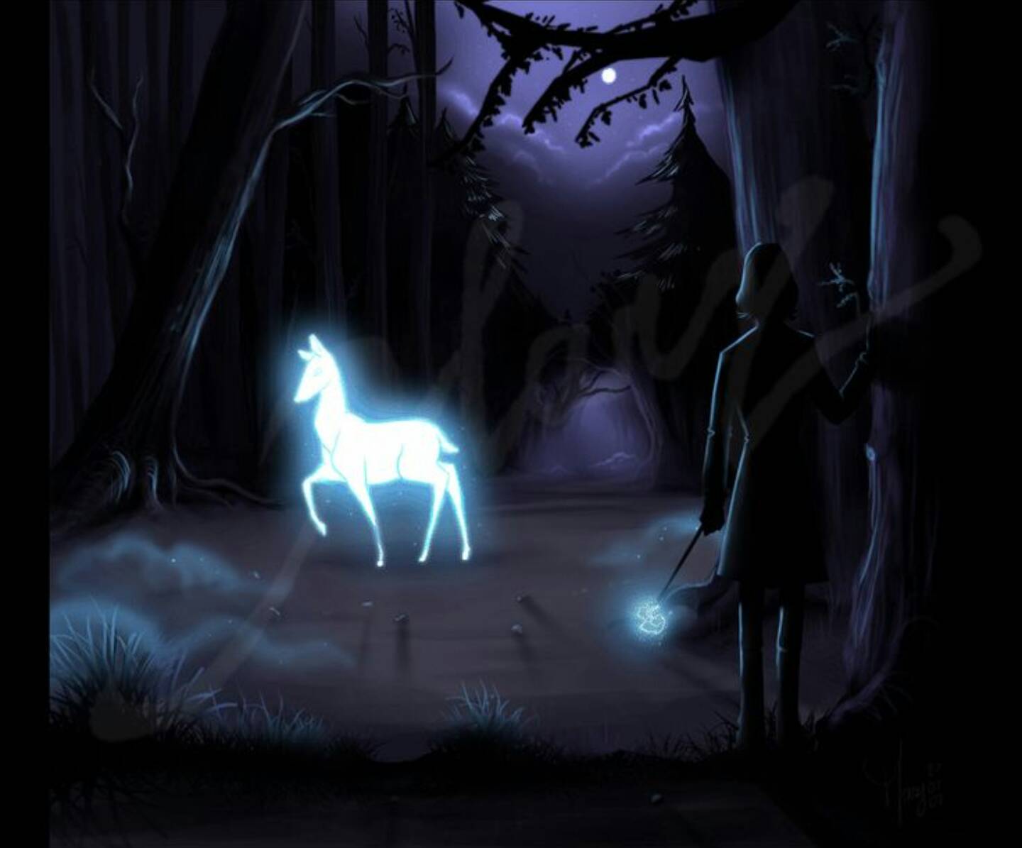 Silver Doe Harry Potter