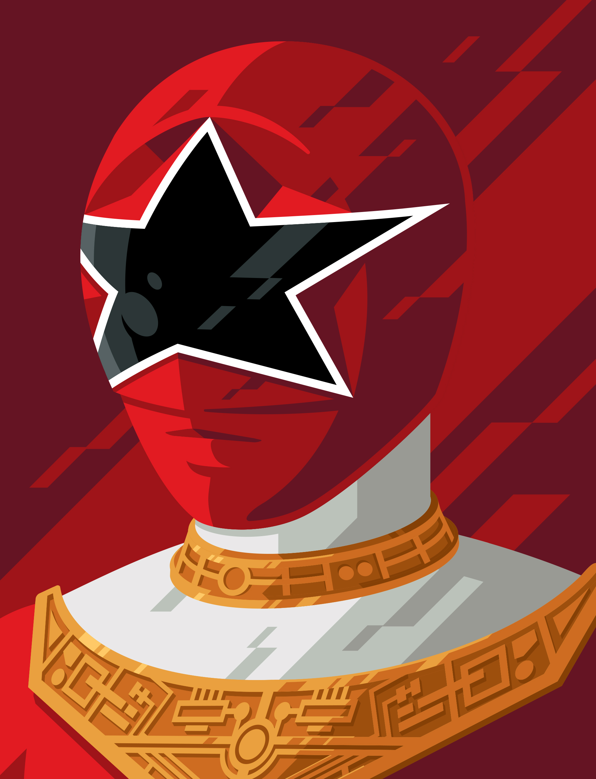 Red Zeo Ranger Art