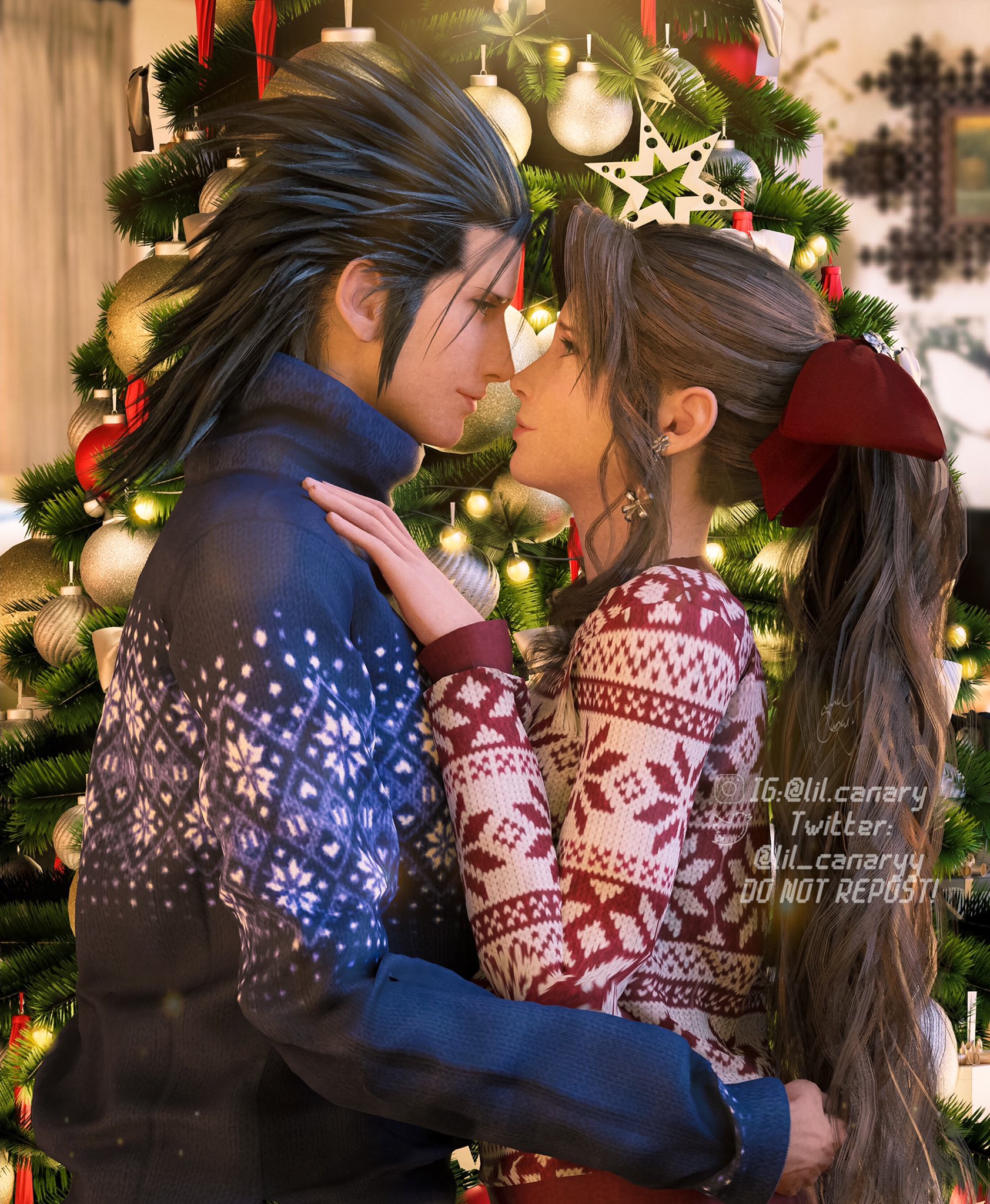 Zack And Aerith Kiss