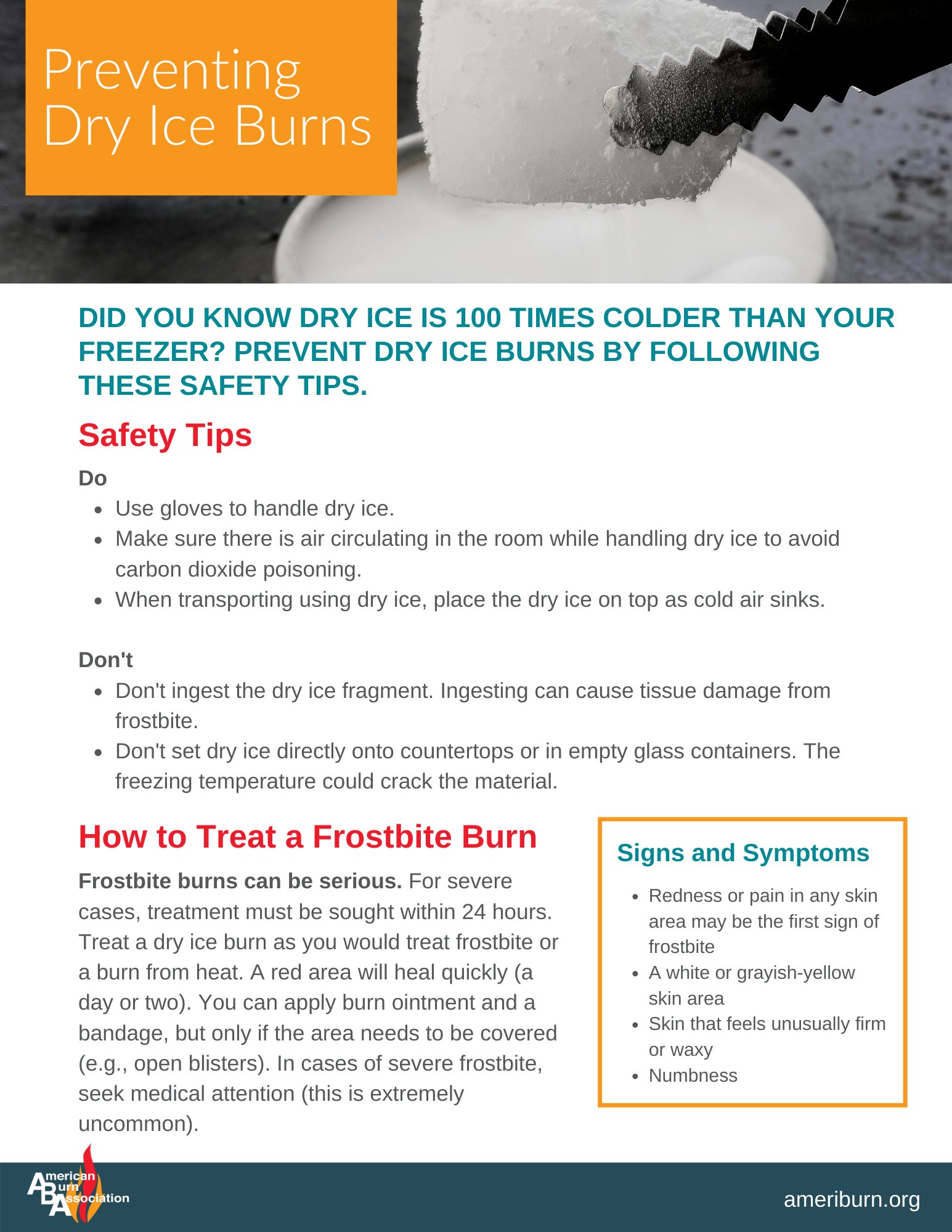 Dry Ice Frostbite