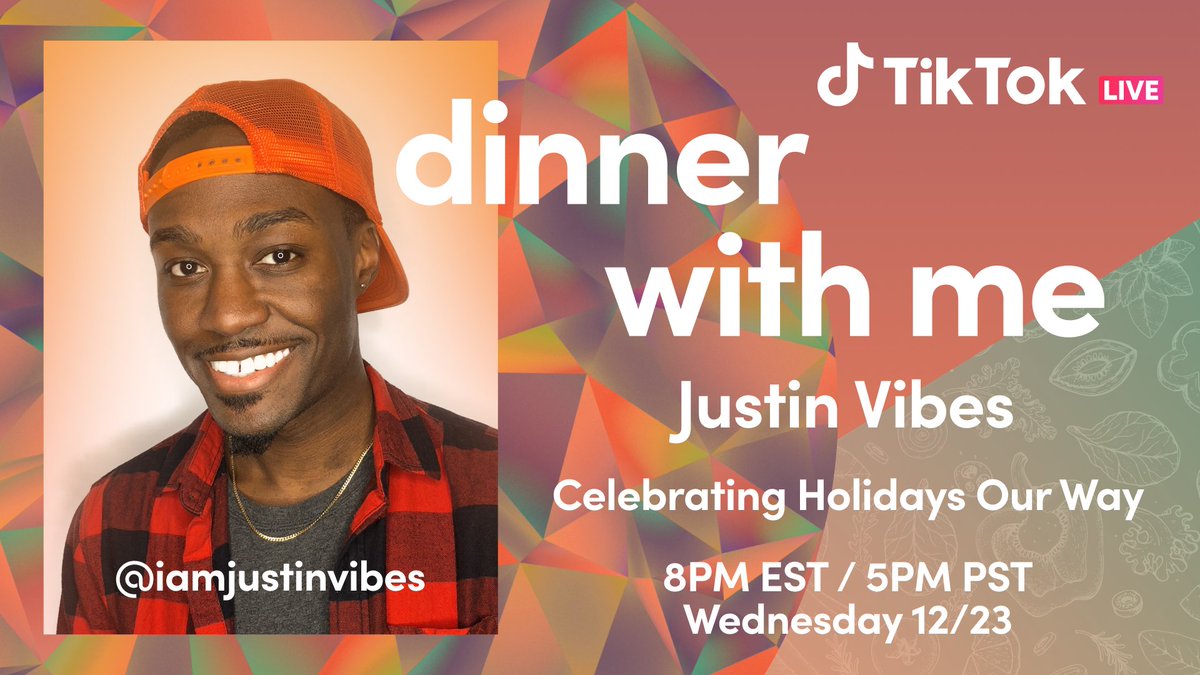 Pull up a chair and celebrate Kwanzaa with @iamjustinvibes. Dinner ...