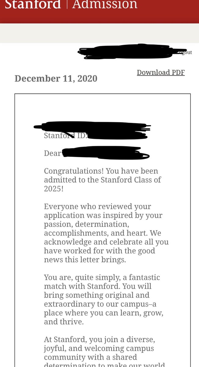 Stanford Acceptance Letter Real And Official - vrogue.co Stanford Acceptance Letter Real And Official - vrogue.co