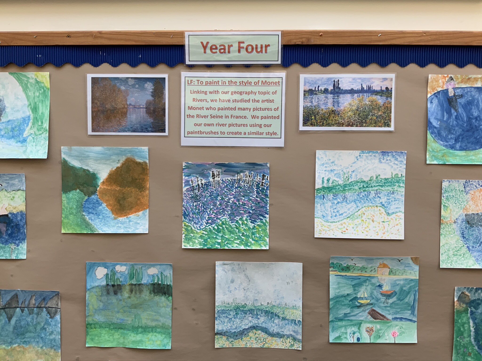 8th Grade Art Project Rivers 20 Monochromatic Ideas | Art Lesson