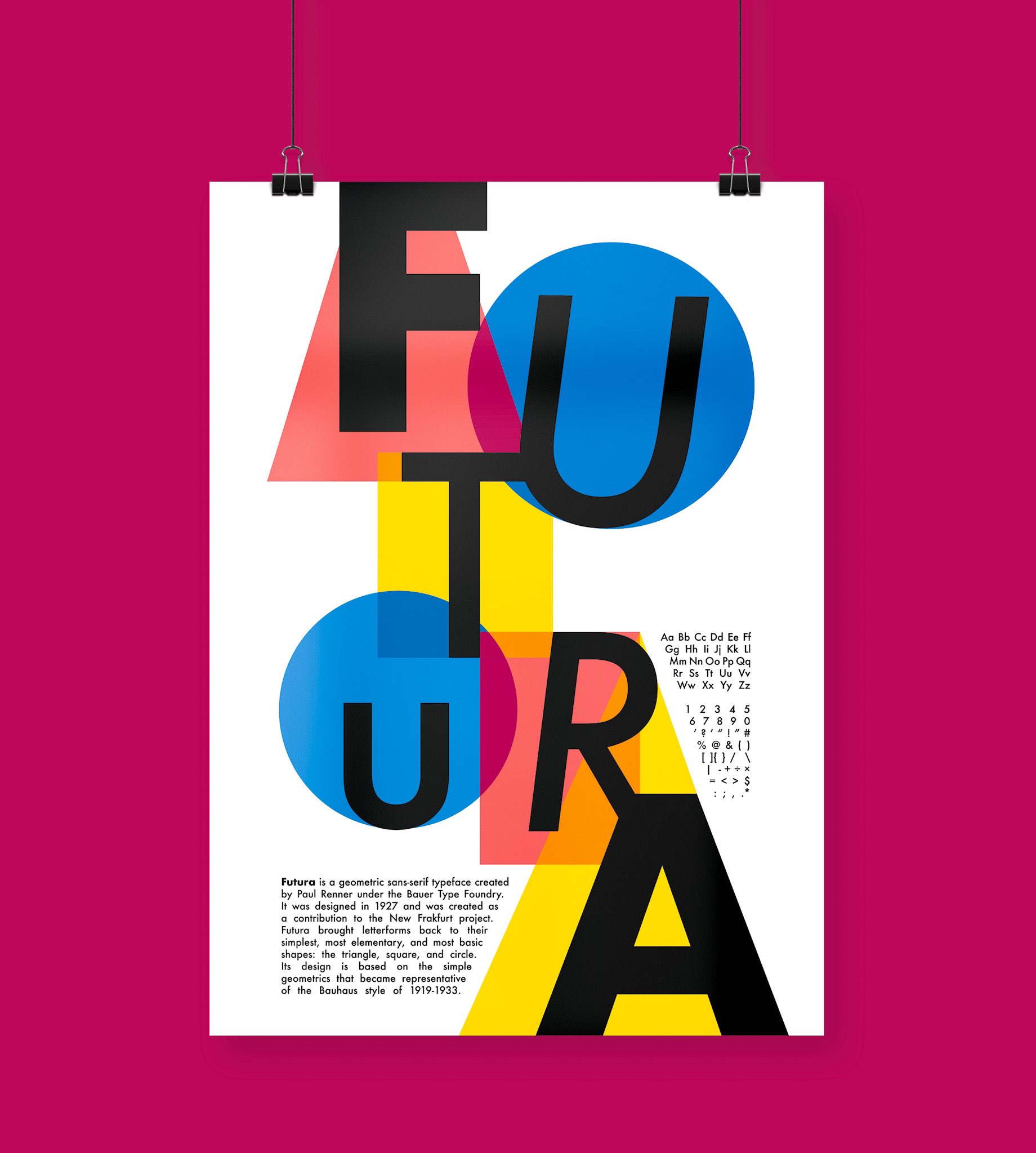 Typeface Posters Sara Pethe Typeface Poster Design, Avenir