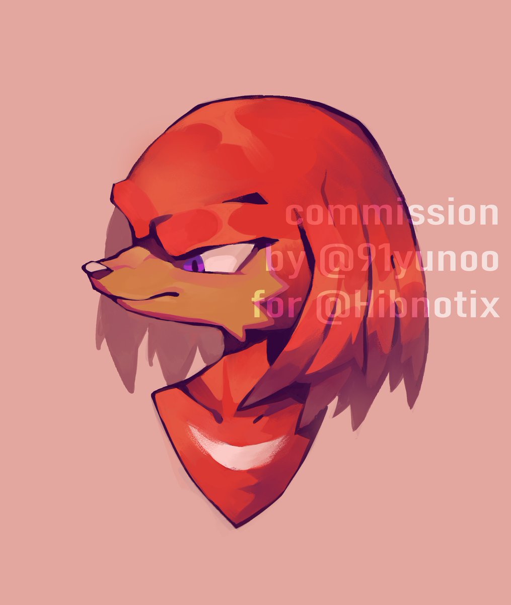 「knuckles painting commission for @Hibnot」|jun ! comms openのイラスト