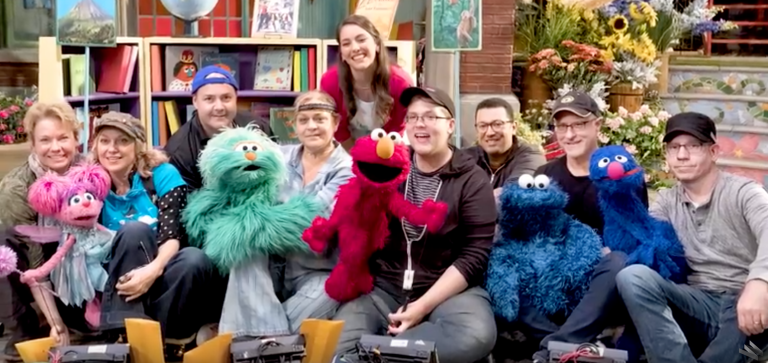 Sesame Street Puppeteers Behind Scenes