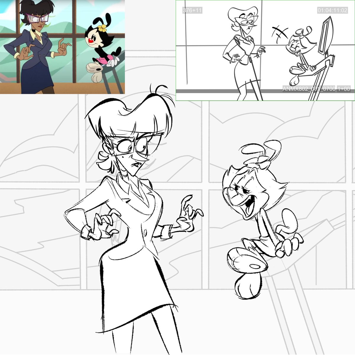 「The #Conductor from "Here Comes Treble." #Animaniacs 」Genevieve Tsaiの漫画