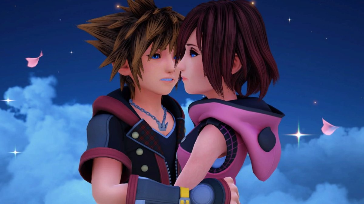 Kingdom Hearts Sora And Kairi Kissing 1957