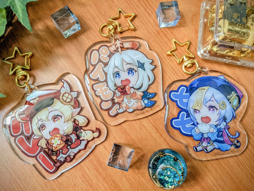 「Paimon, Klee, Qiqi keychains have arrive」|Sobachan | Art page Ffxiv ...
