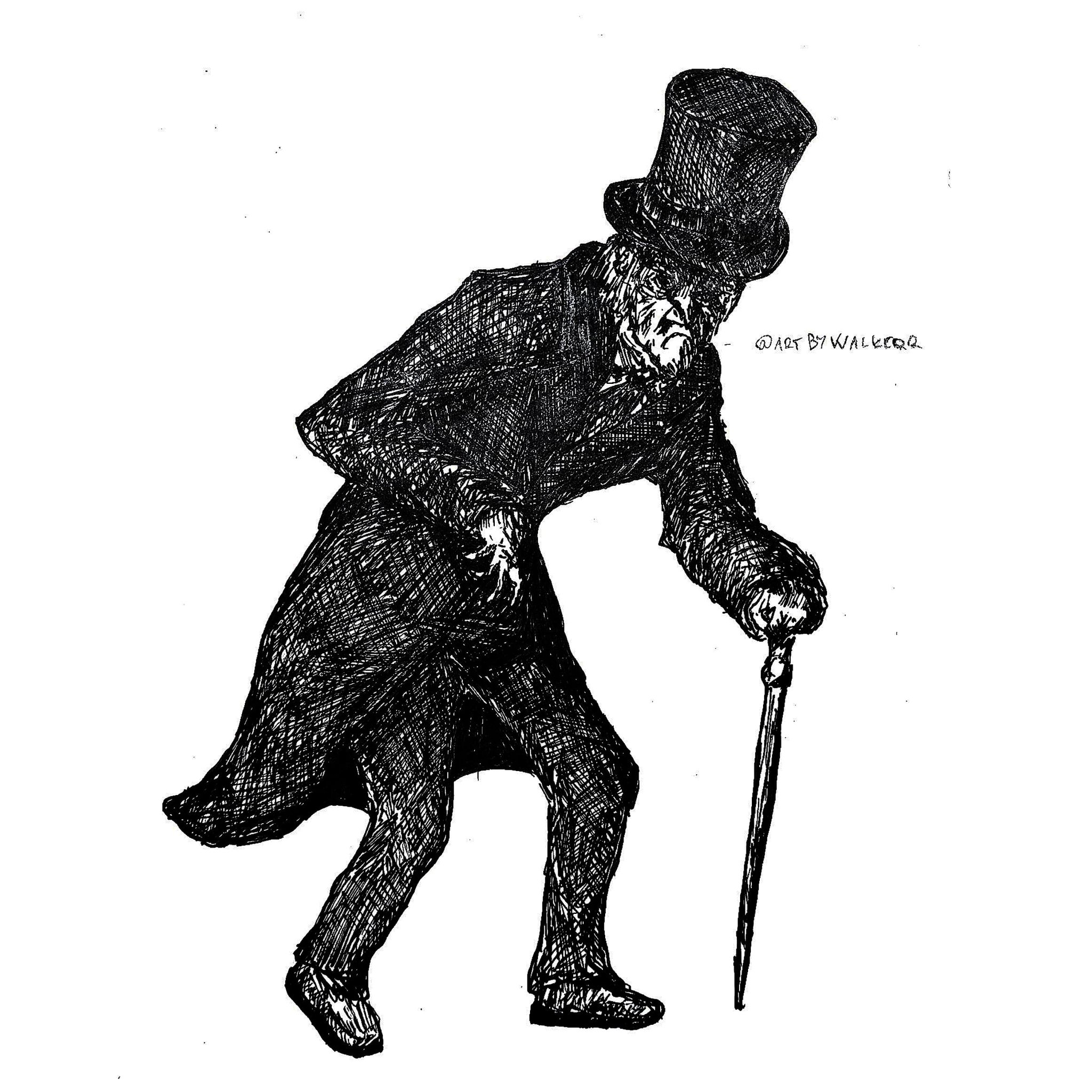 Ebenezer Scrooge Drawing