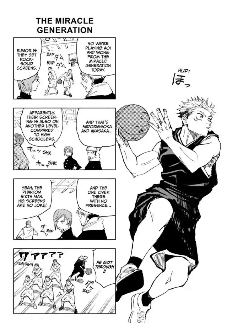 「kuroko no basket reference in jjk bonus chapter!! 」JUJUTSU KAISEN ...