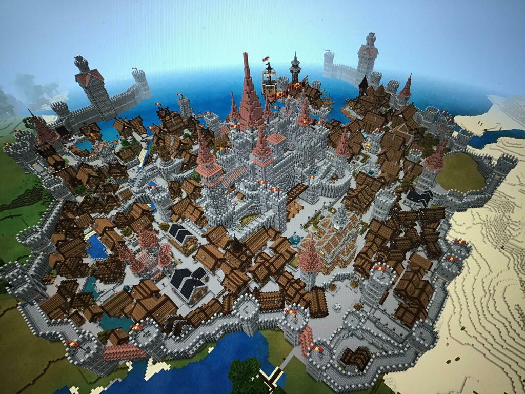 Minecraft Medieval City Map